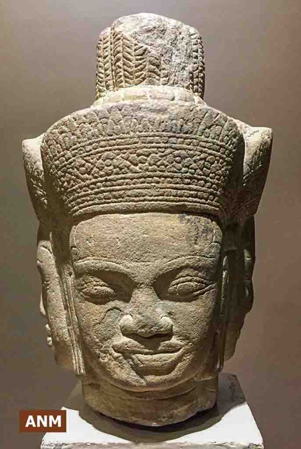 Brahma’s Head from Trapeang Phong – Angkor National Museum